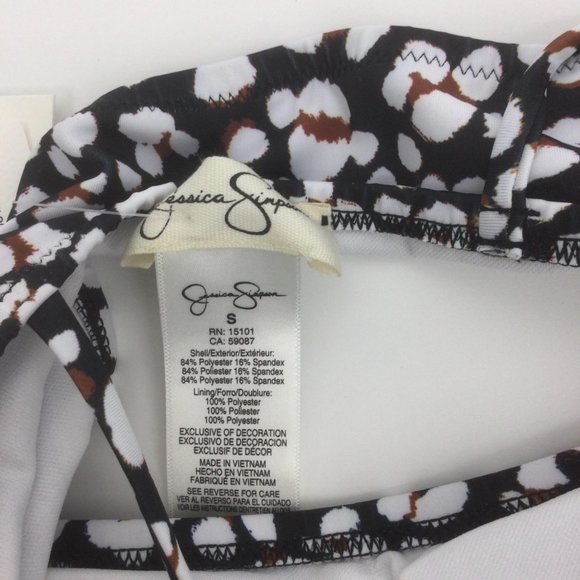 Jessica Simpson | Swim | Jessica Simpson Black White Swim Top Size ...